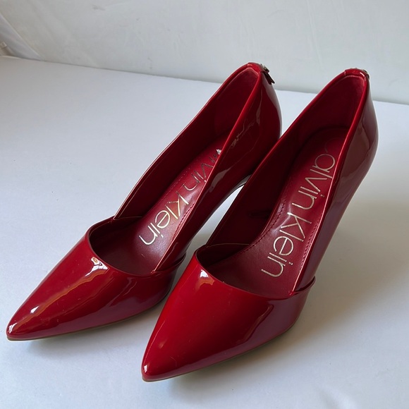 Calvin Klein | Shoes | Calvin Klein Pump Red Shoes New 6m | Poshmark